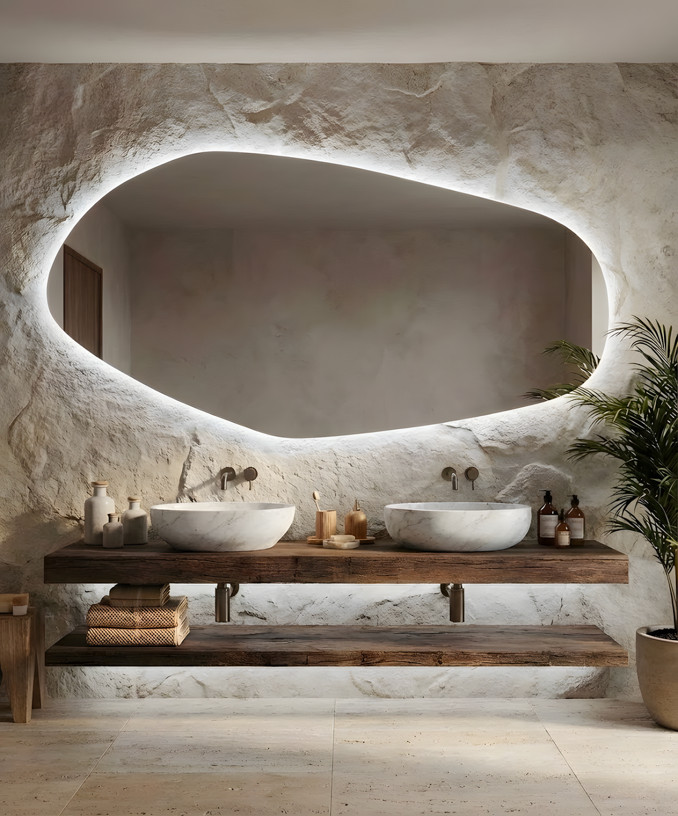 Amsterdam Asymmetrical LED Wall Mirror – NORTH KAISER LLC